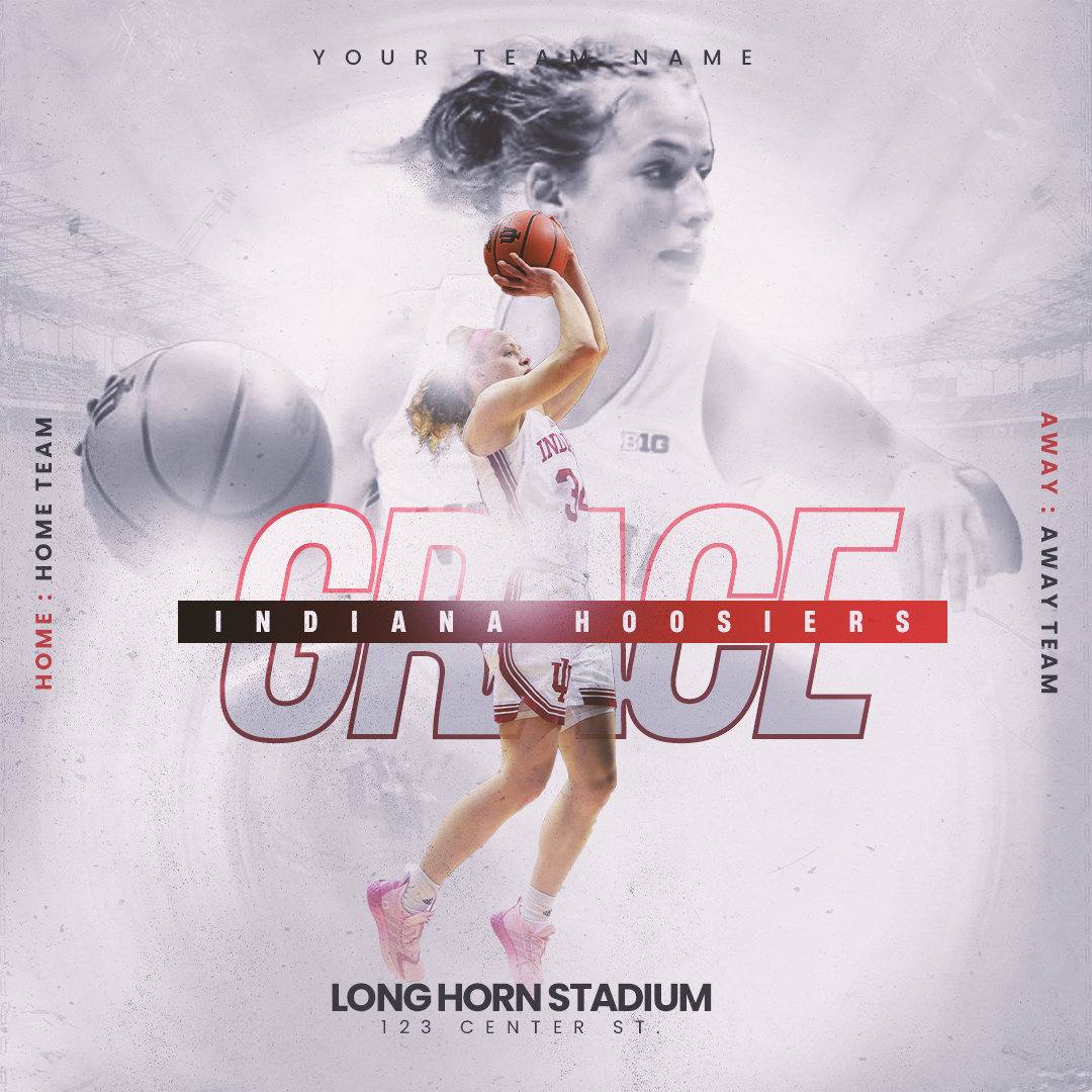 Sports Poster, Game Day Design, Game Night Template, Player Poster - Etsy