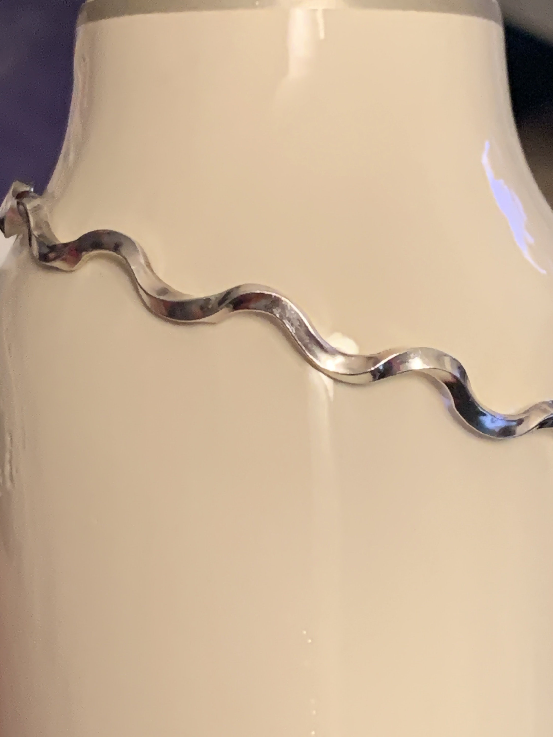 Sterling Silver Wavy Bangle 2 3/8 Across or Almost 7.5 Inches - Etsy UK