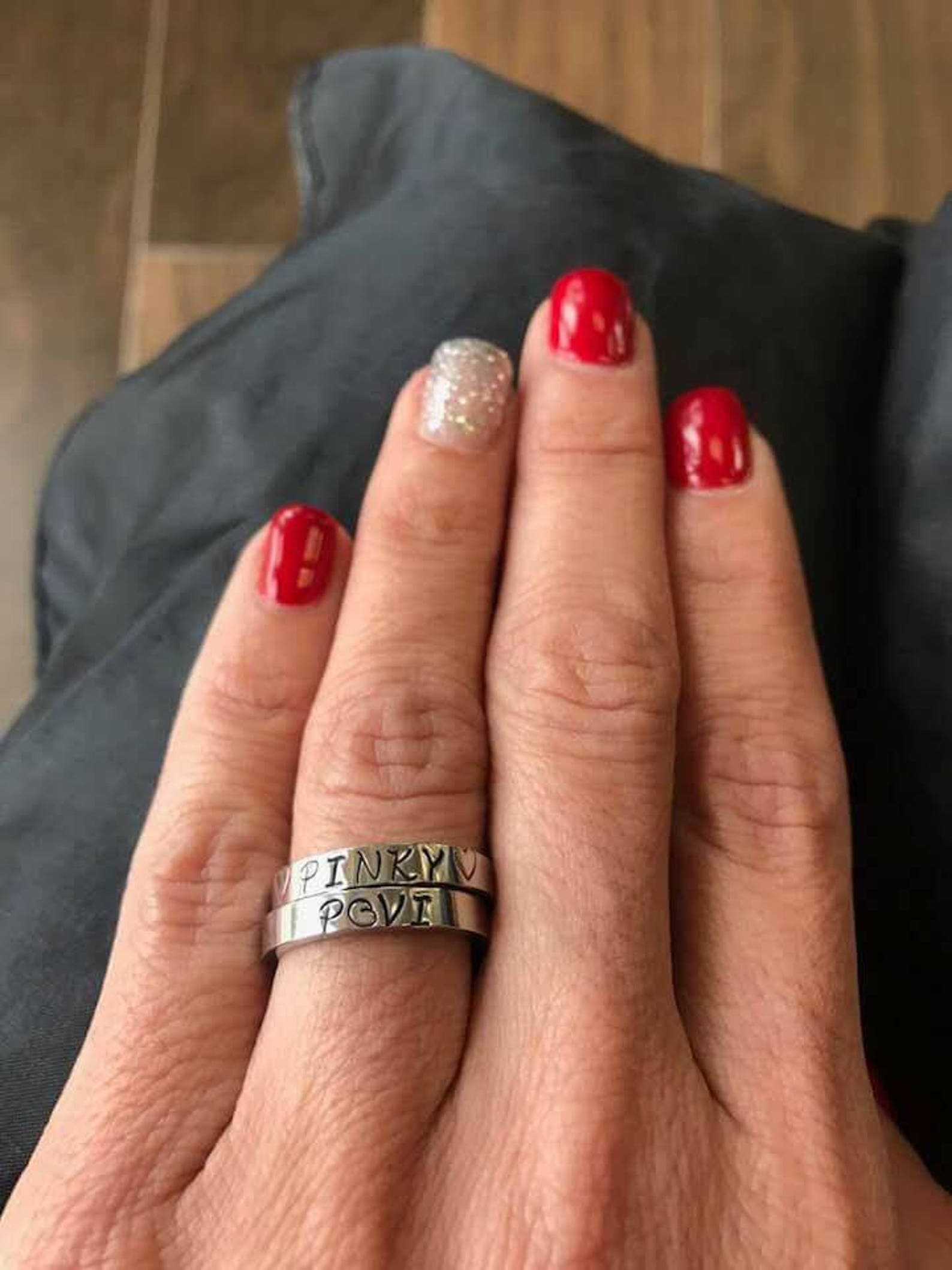 Stackable Name Rings, Personalized Mom's Rings, Child Name Rings ...