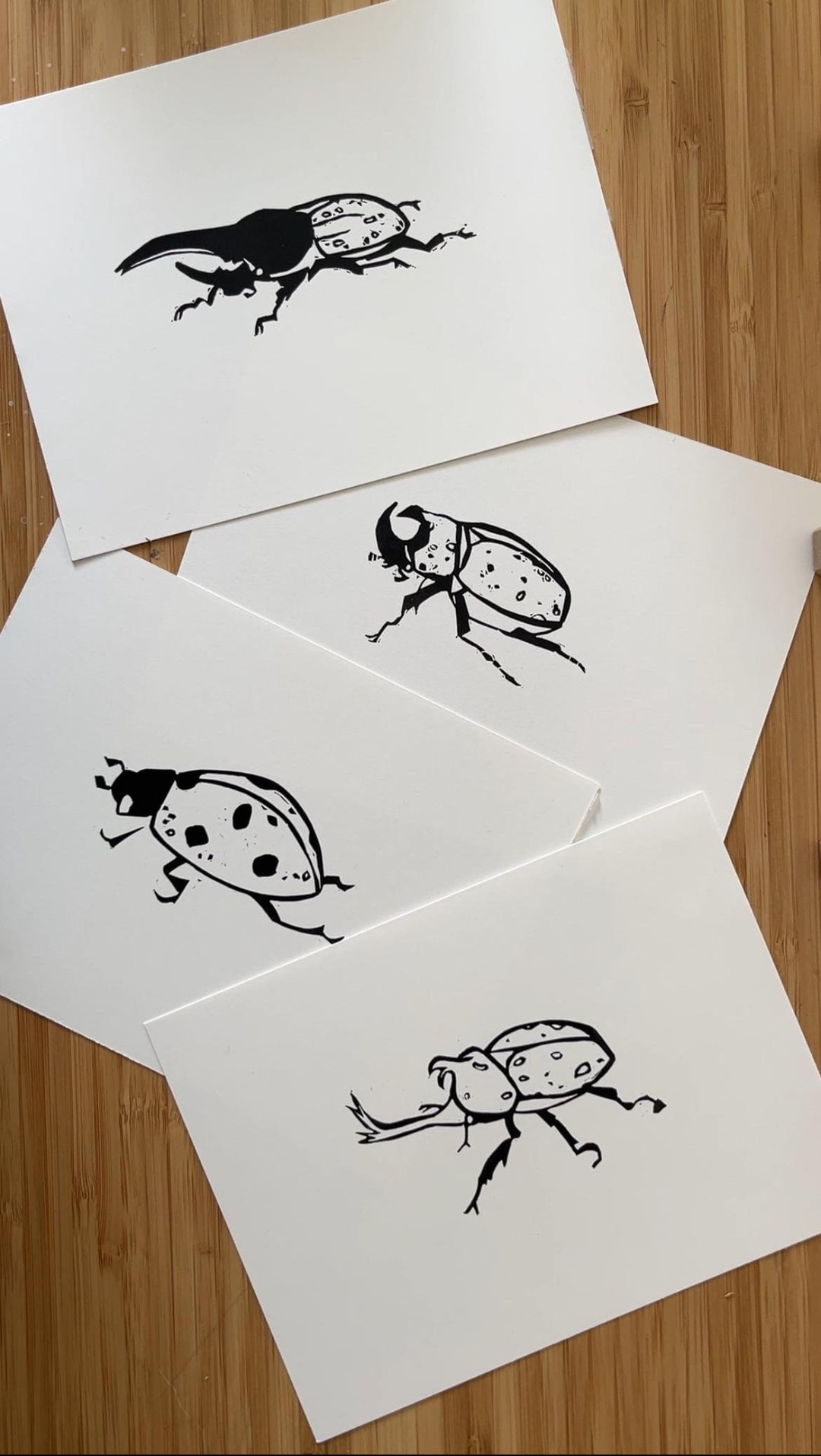 The Hercules Beetle Block Print - Etsy