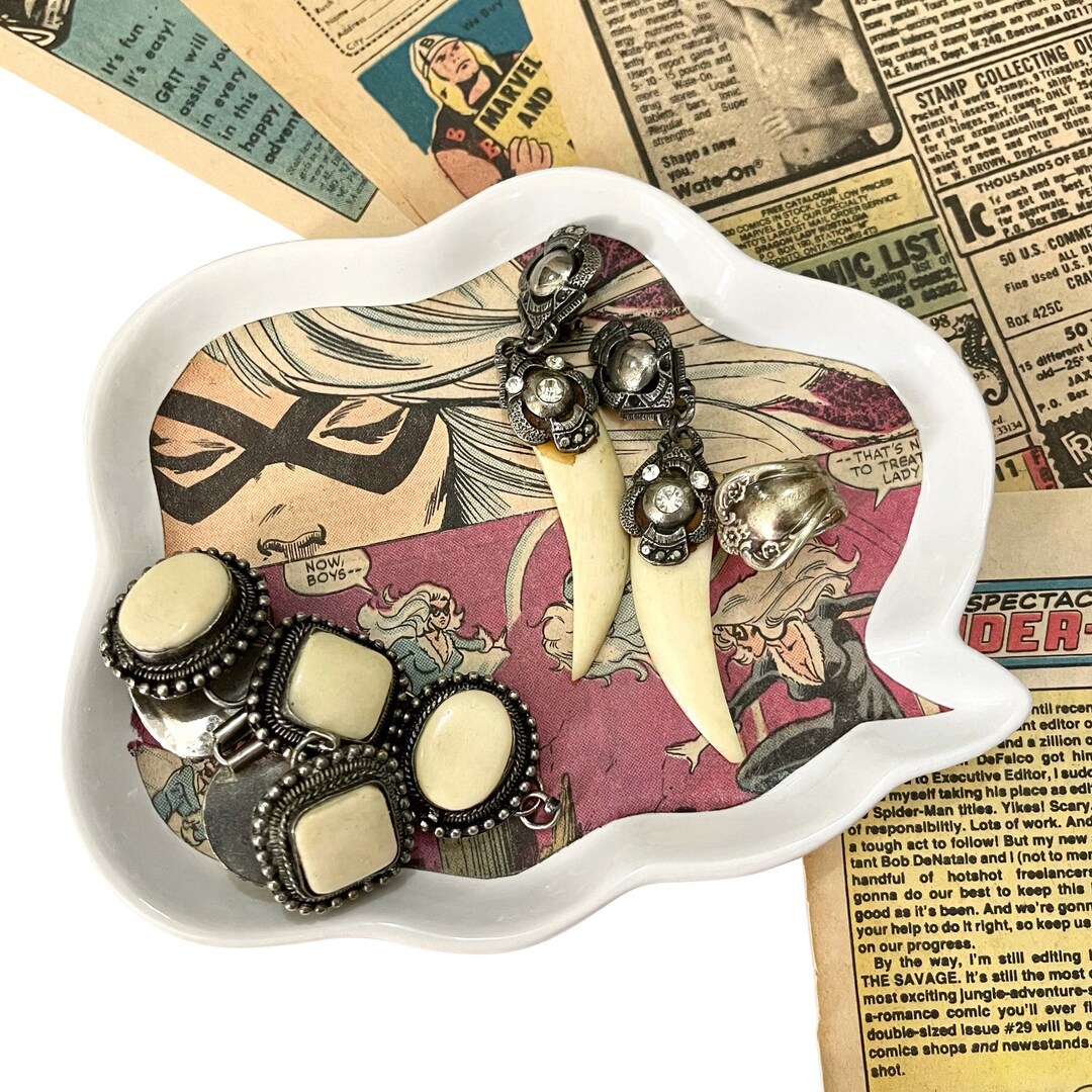 Superhero Trinket Dish, Jewelry Dish, Jewelry Storage, Catchall - Etsy