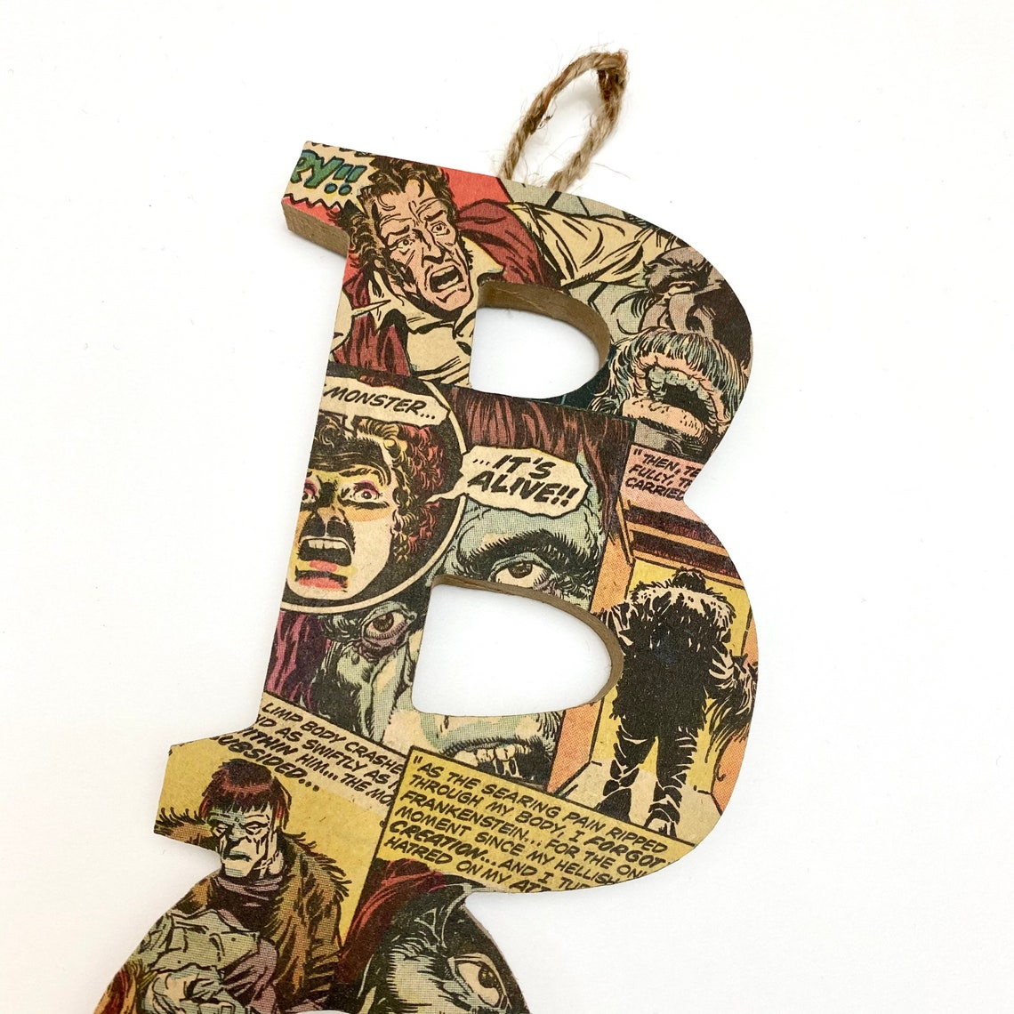 Boo Sign Frankenstein Sign Halloween Sign Comic Decor - Etsy