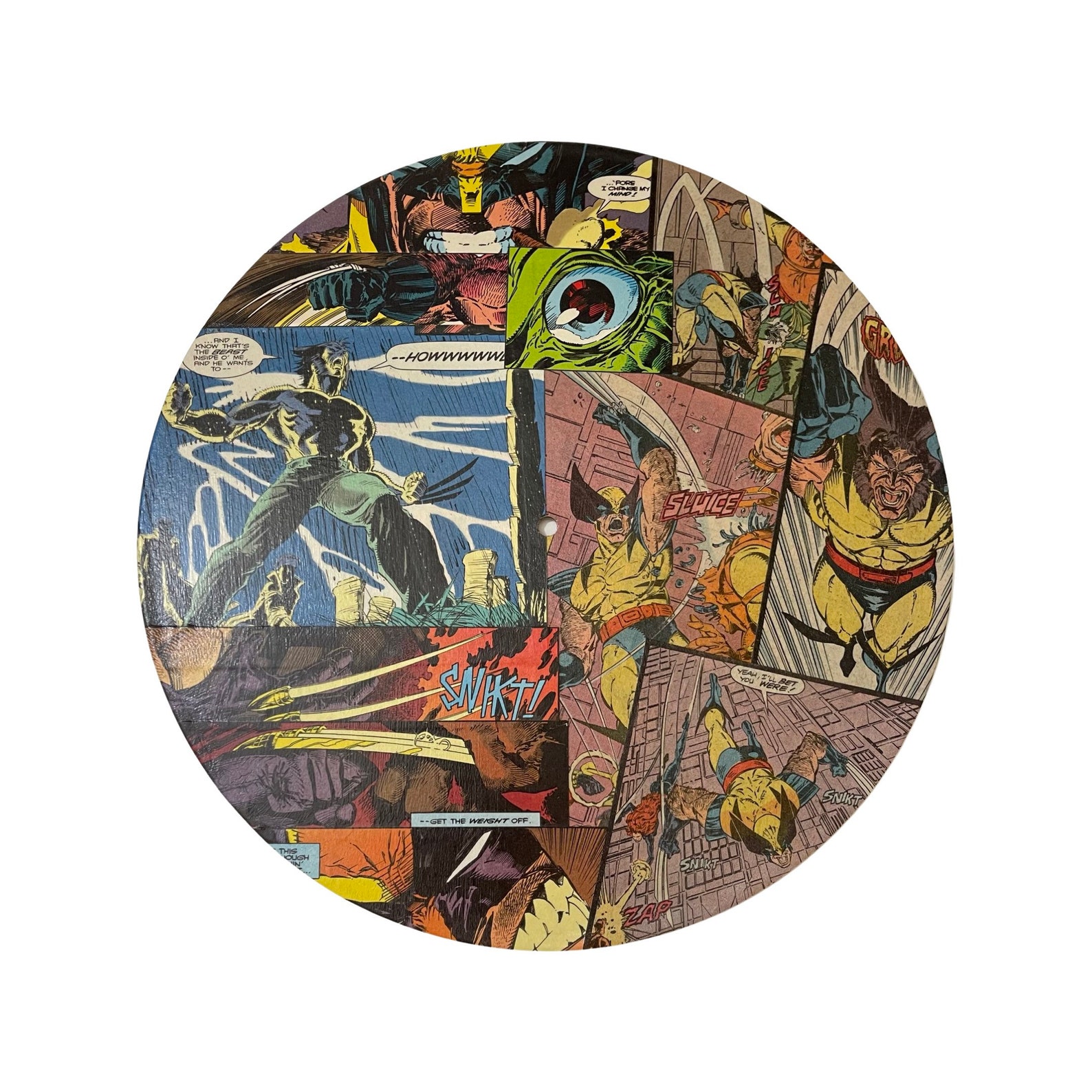 Comic Book Customized Vinyl Record Collage Superhero Vintage - Etsy