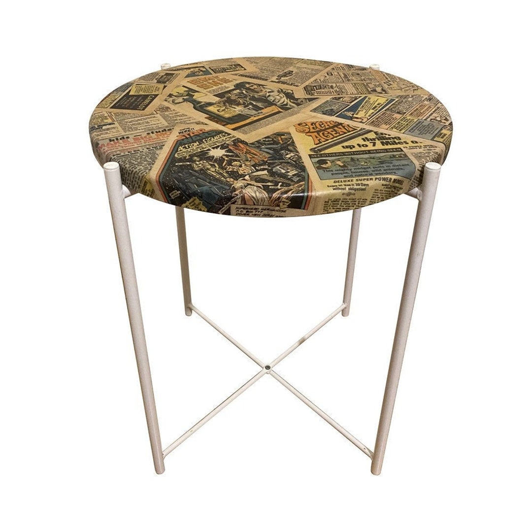 Superhero Side Table Comic Book Side Table Comic Coffee Table - Etsy