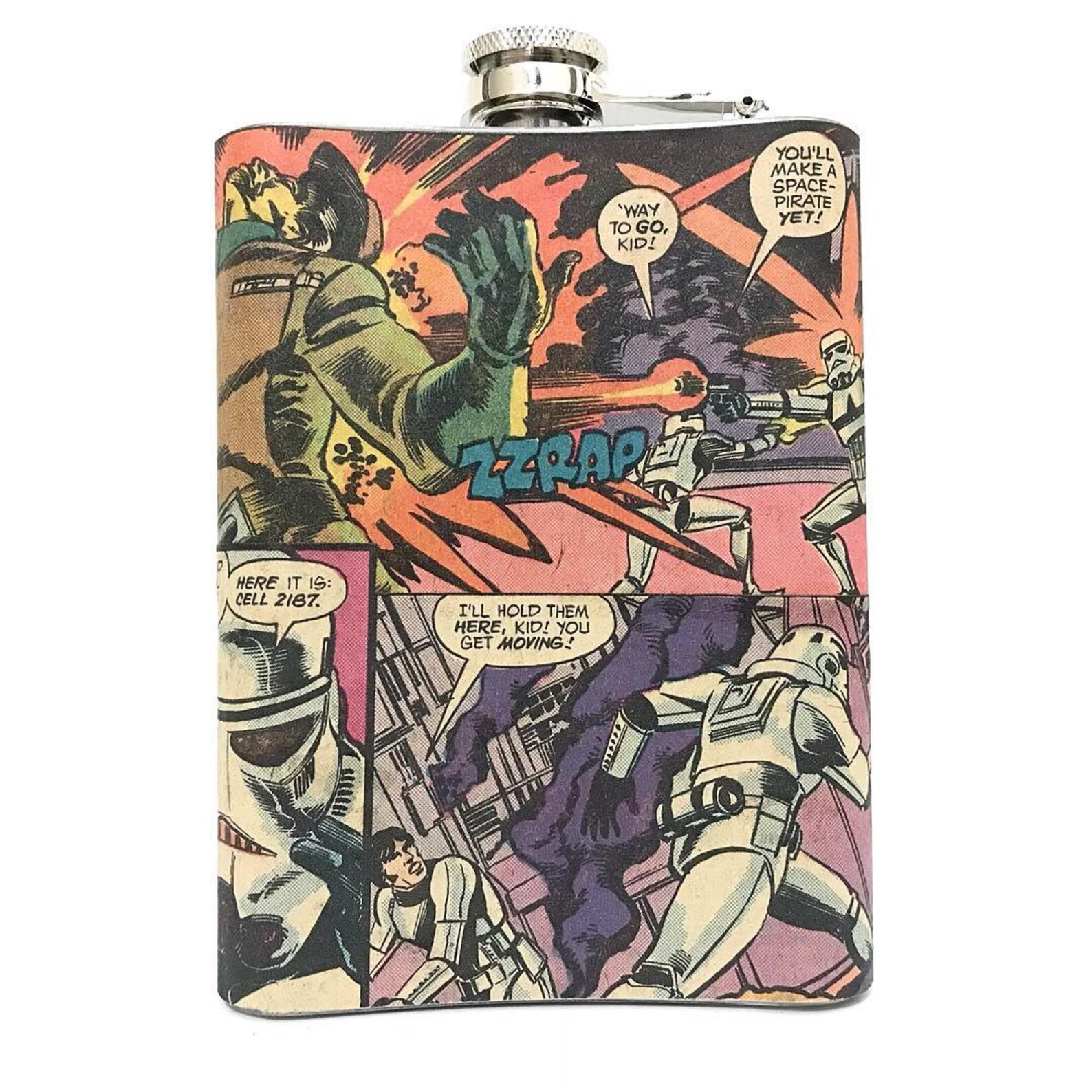 Superhero Flask Comic Book Flask Groomsmen Flask Geek | Etsy