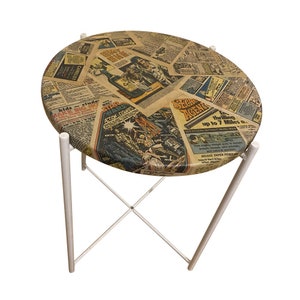 Superhero Side Table Comic Book Side Table Comic Coffee Table - Etsy