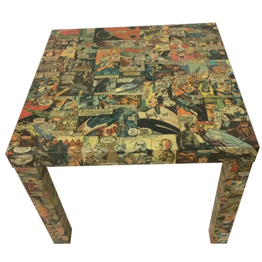 Superhero Comic Table Coffee Table Comic Book Table Side Table Night ...