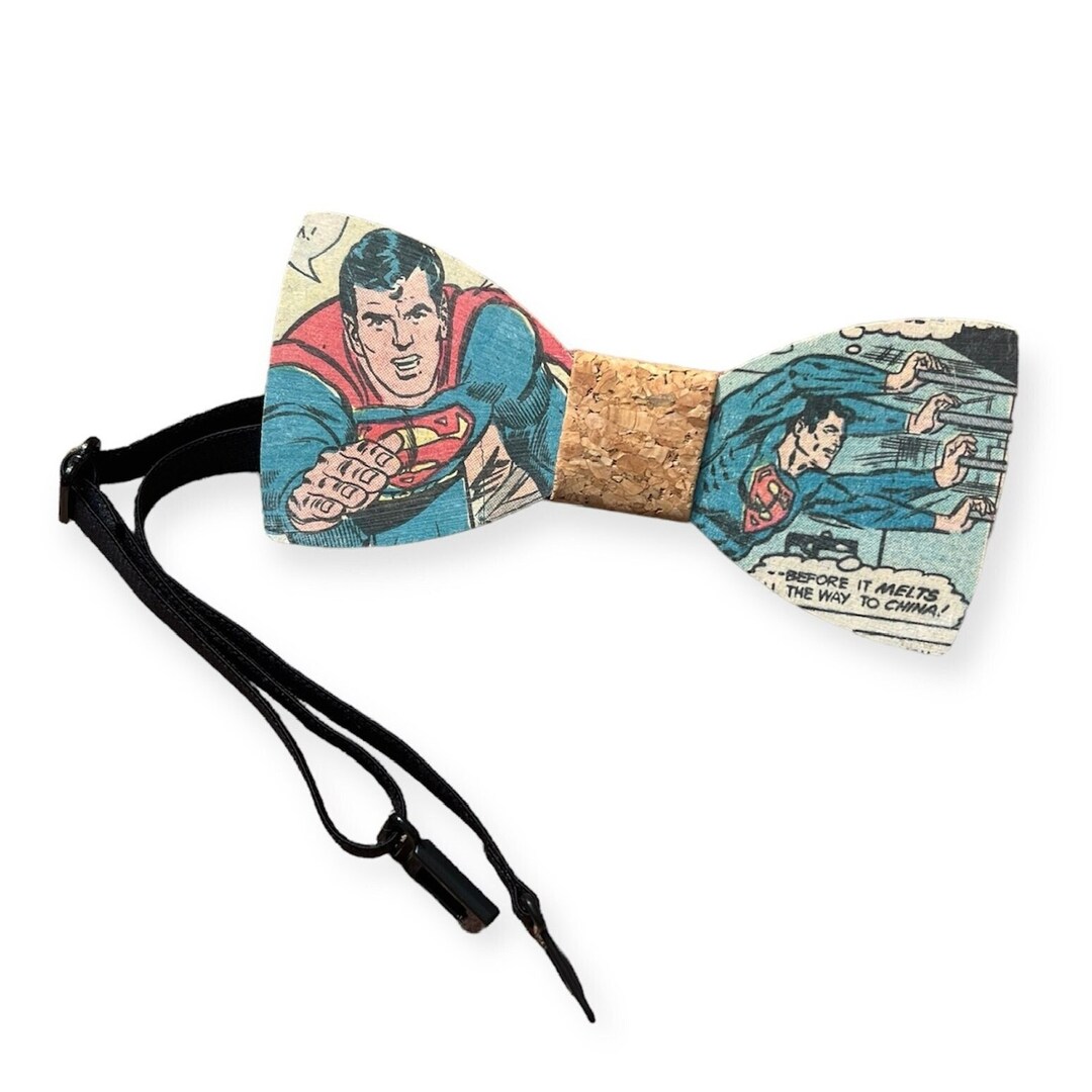 Superhero Bow Tie Men's Superhero Bow Tie Geeky Bow - Etsy