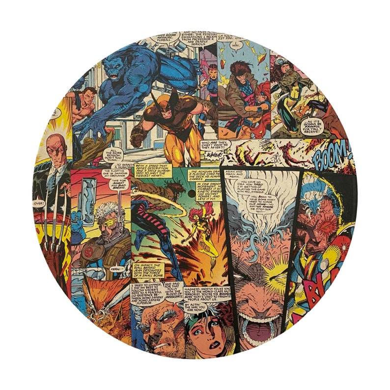 Comic Book Customized Vinyl Record Collage Superhero Vintage - Etsy