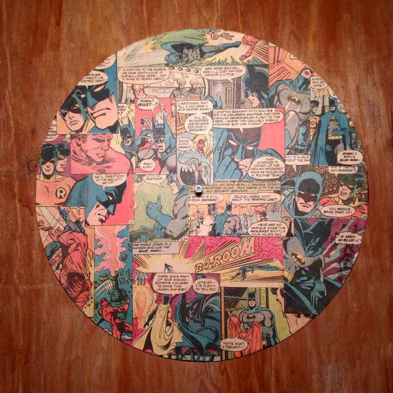 Comic Book Customized Vinyl Record Collage Superhero Vintage | Etsy