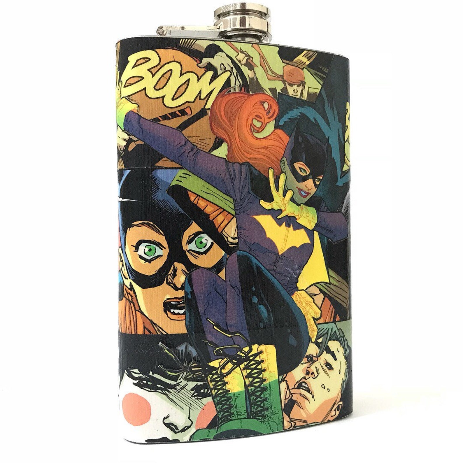 Superhero Flask Comic Book Flask Groomsmen Flask Geek | Etsy
