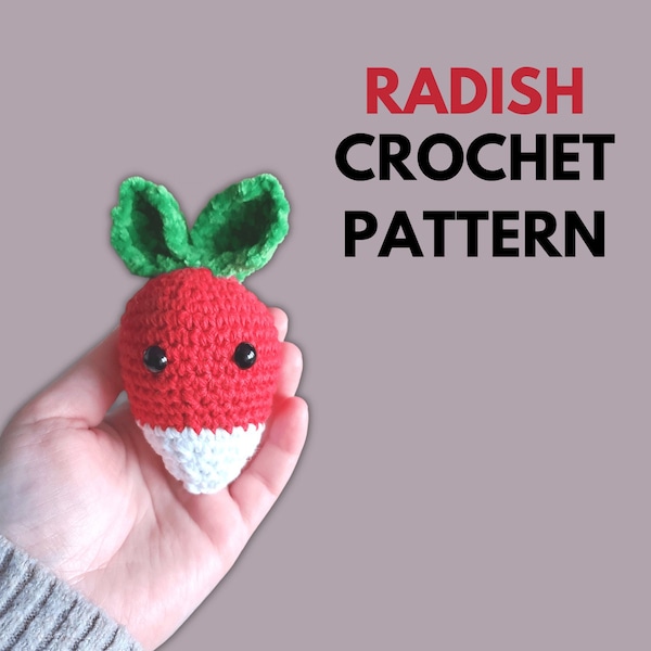 Crochet Radish - Etsy