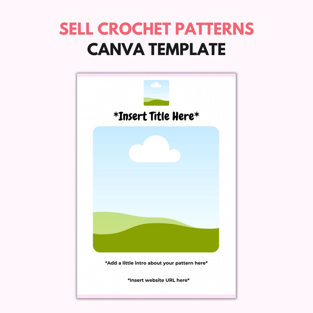 Crochet Pattern Template - Sell Patterns on Etsy | Customizable Crochet ...