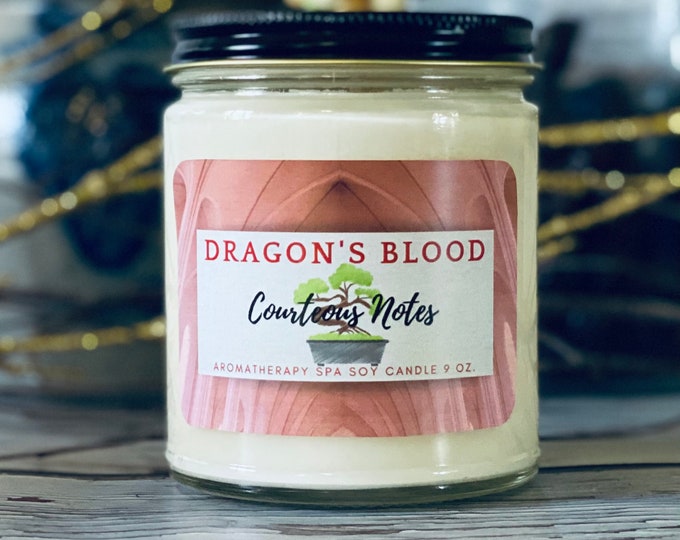 Dragon's Blood Candle | Woodsy Candle, Essential Oil Candle ...