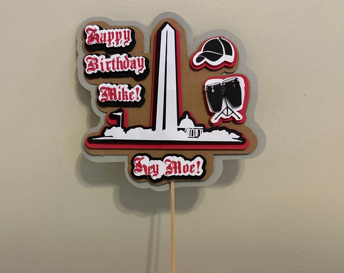 3D City Skyline Custom Cake Topper, Name Topper - Etsy