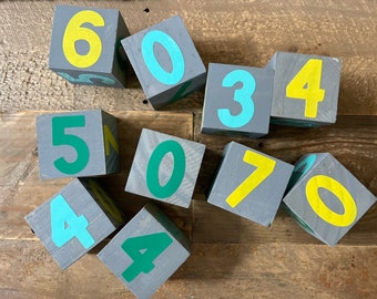 Baby Number Blocks - Etsy