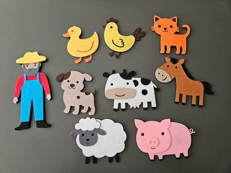 Old Macdonald Had a Farm Felt Story Set - Etsy Canada