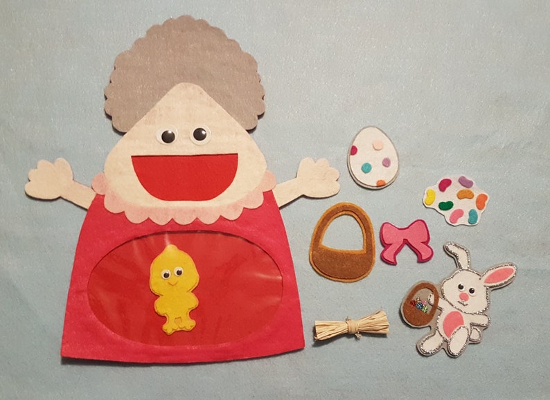 There Was an Old Lady Who Swallowed ... Felt Story Set - Etsy