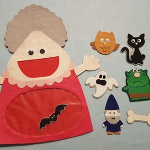 There Was an Old Lady Who Swallowed ... Felt Story Set - Etsy Canada