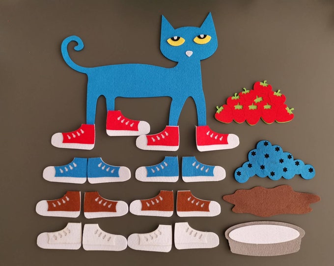 Pete the Cat and the Bad Banana Felt Board Story/flannel Board ...