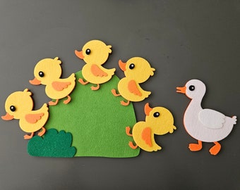 5 Little Ducks Felt / Flannel Board Set - Etsy