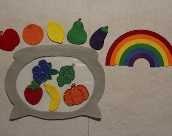 Rainbow Stew Felt - Etsy