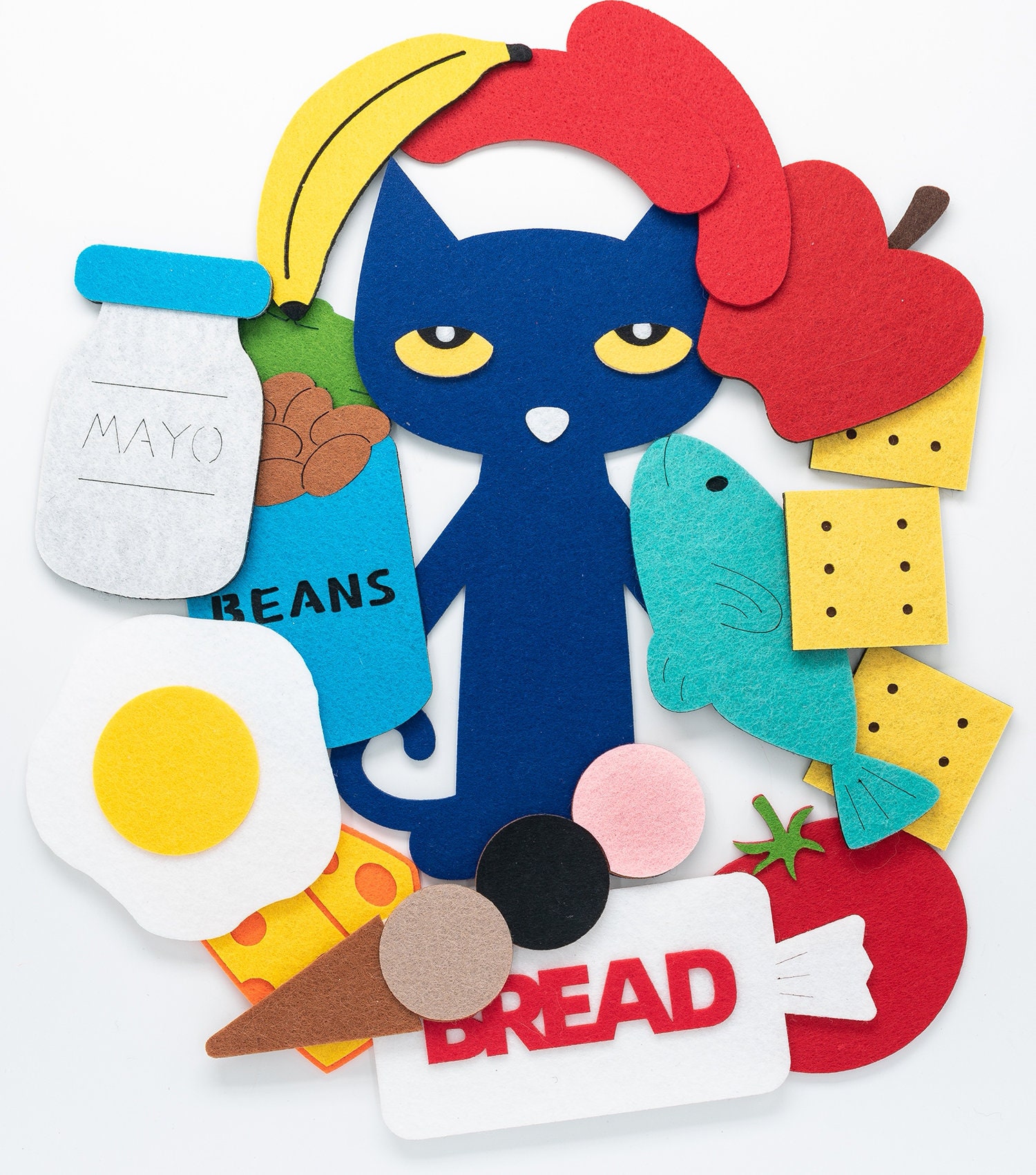 Pete the Cat - Pete's Big Lunch Felt Set - Etsy