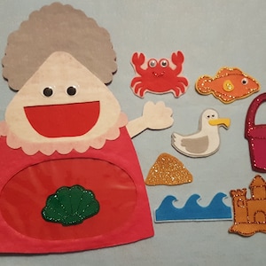 There Was an Old Lady Who Swallowed ... Felt Story Set - Etsy