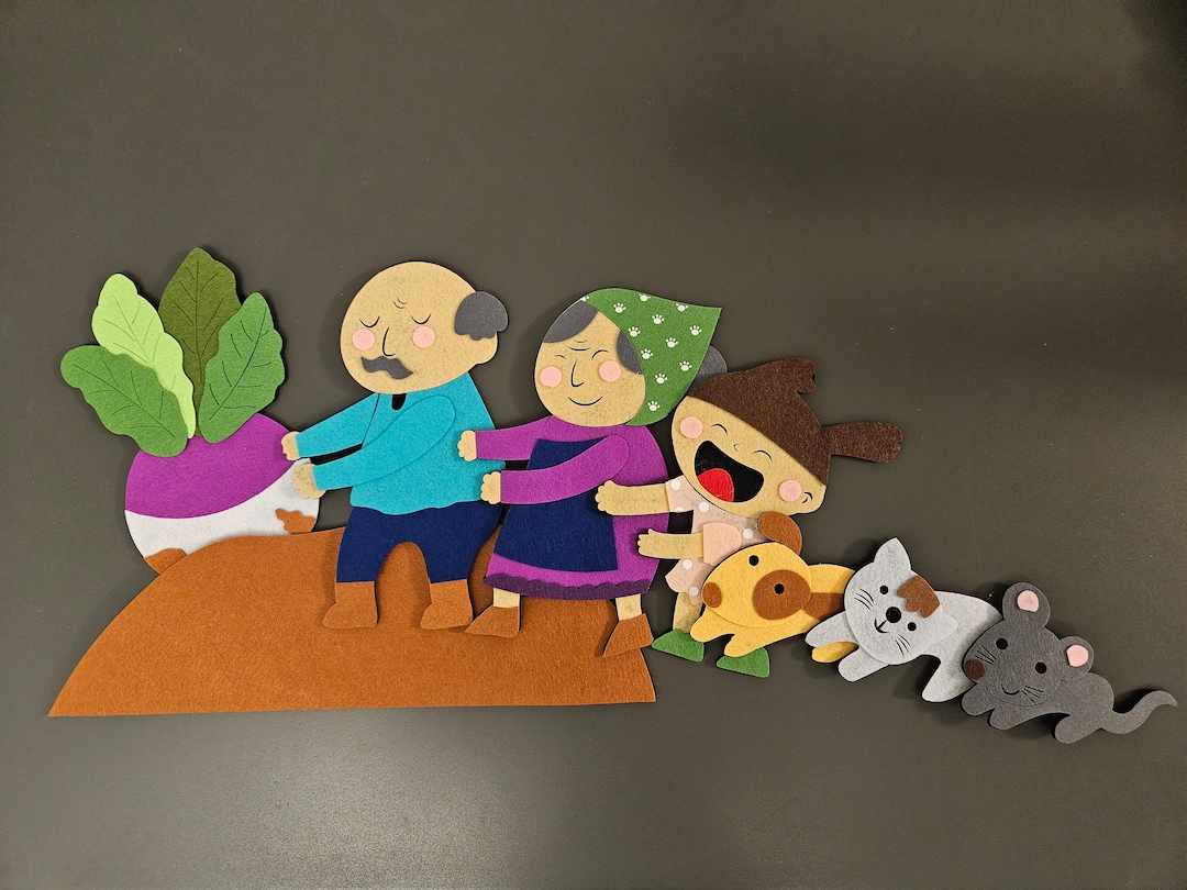 The Enormous Turnip Felt Story Set - Etsy