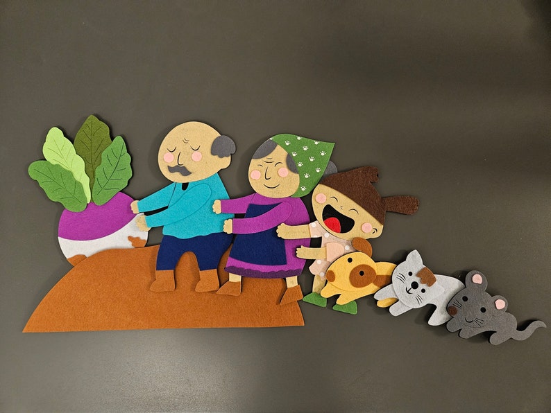 The Enormous Turnip Felt Story Set - Etsy