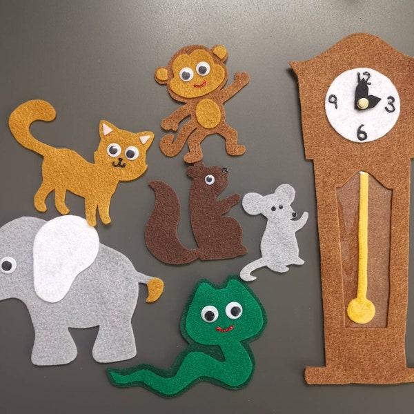Hickory Dickory Dock Elephant - Etsy
