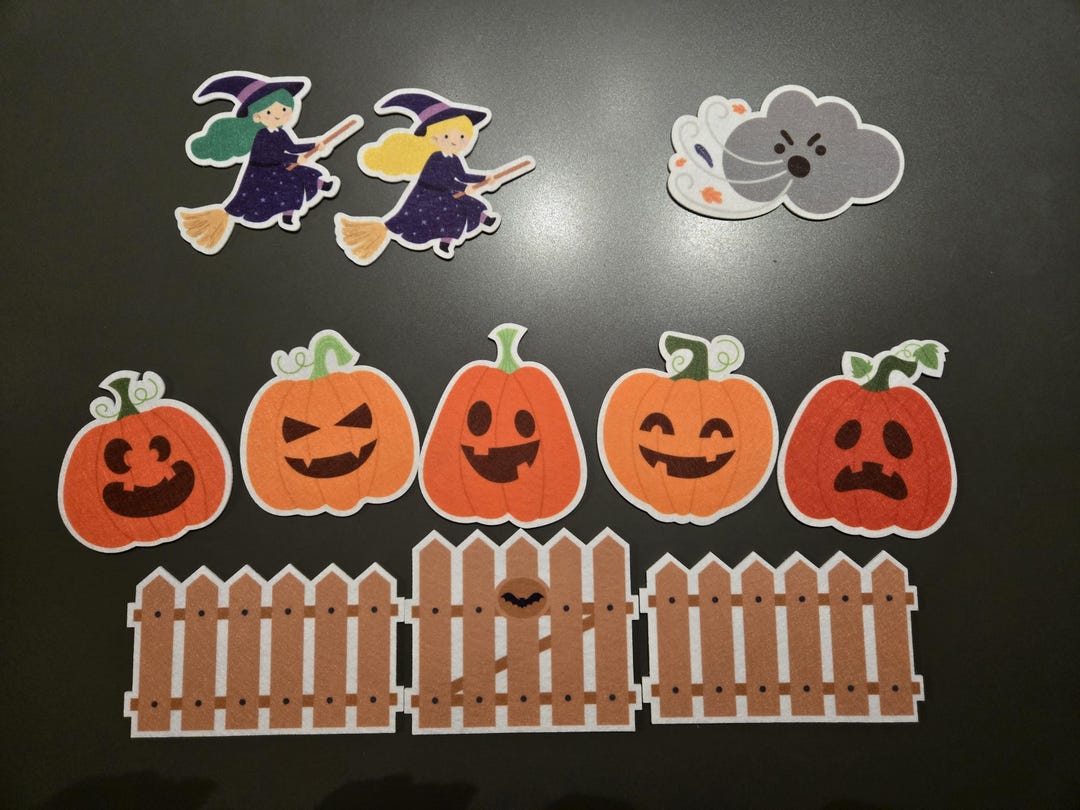 5 Little Pumpkins Felt Story Set - Etsy