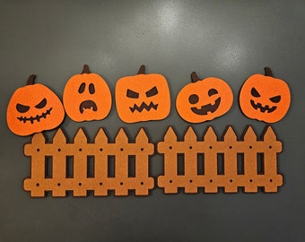 5 Little Pumpkins Felt Board Story // Flannel Board Pieces // Pretend ...