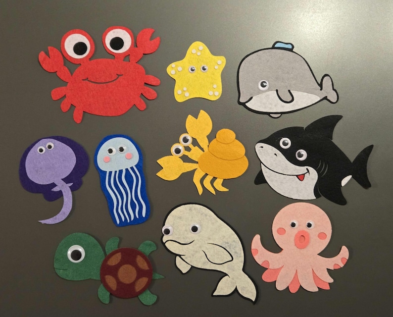 Red Crab, Red Crab, What Do You See? Felt Story Set - Etsy