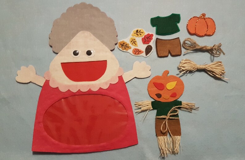 There Was an Old Lady Who Swallowed ... Felt Story Set - Etsy Canada