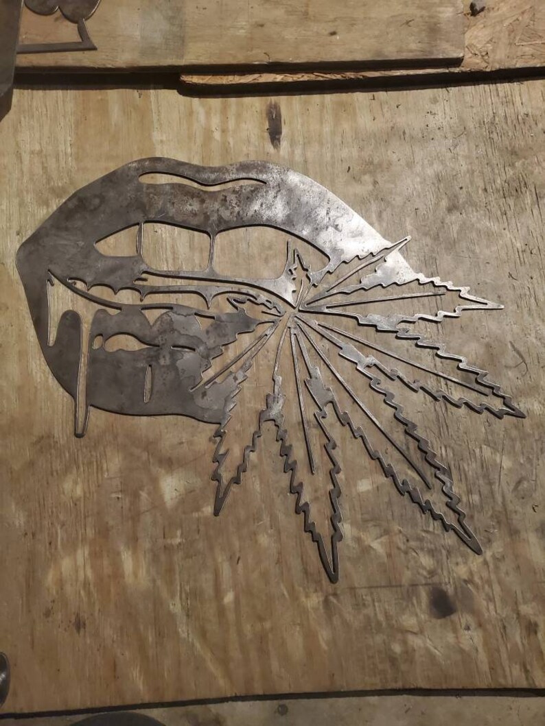 Weed Mouth Metal Sign - Etsy