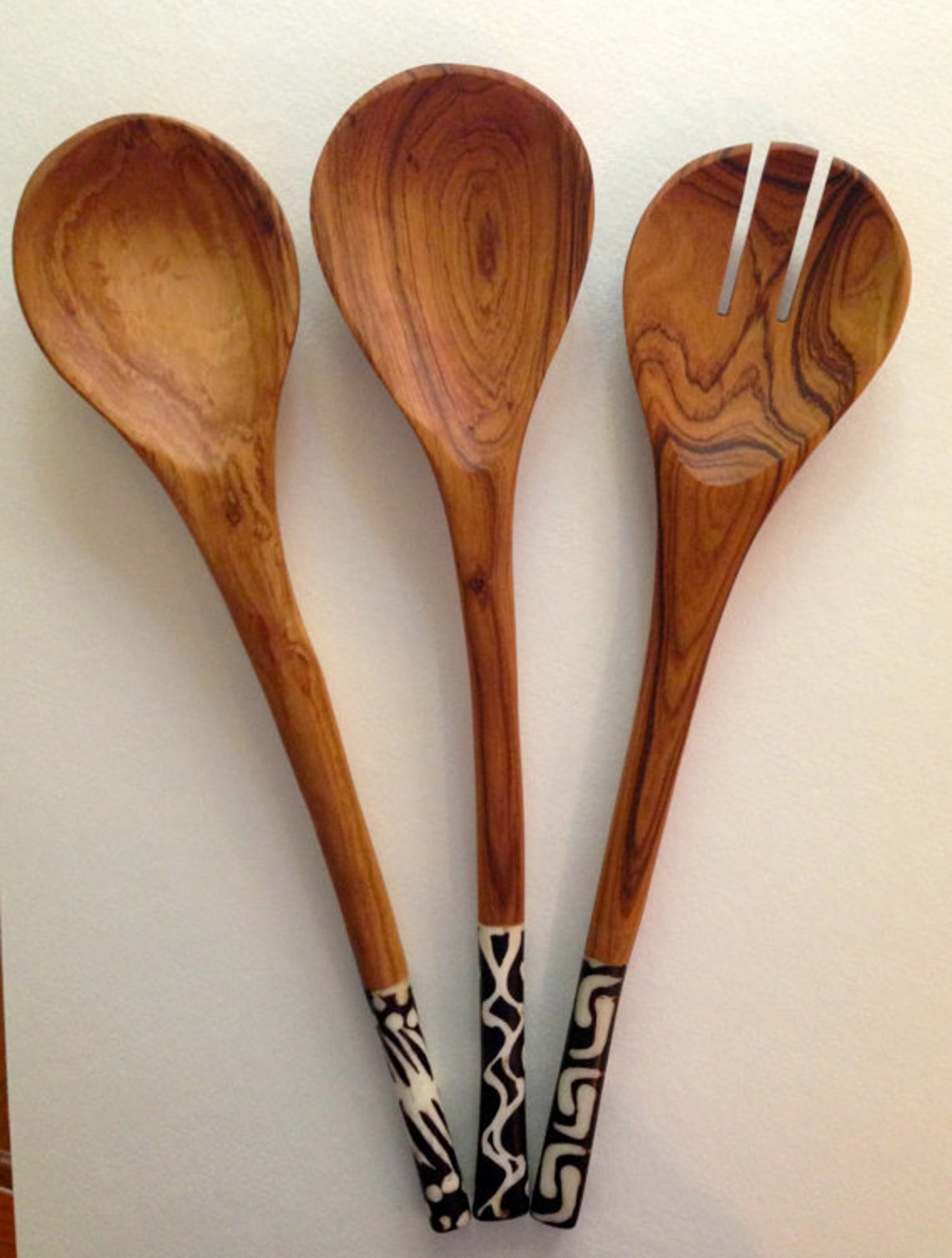 Hand Made Olive Wooden Spoons. African Utensils. Bohemian - Etsy UK