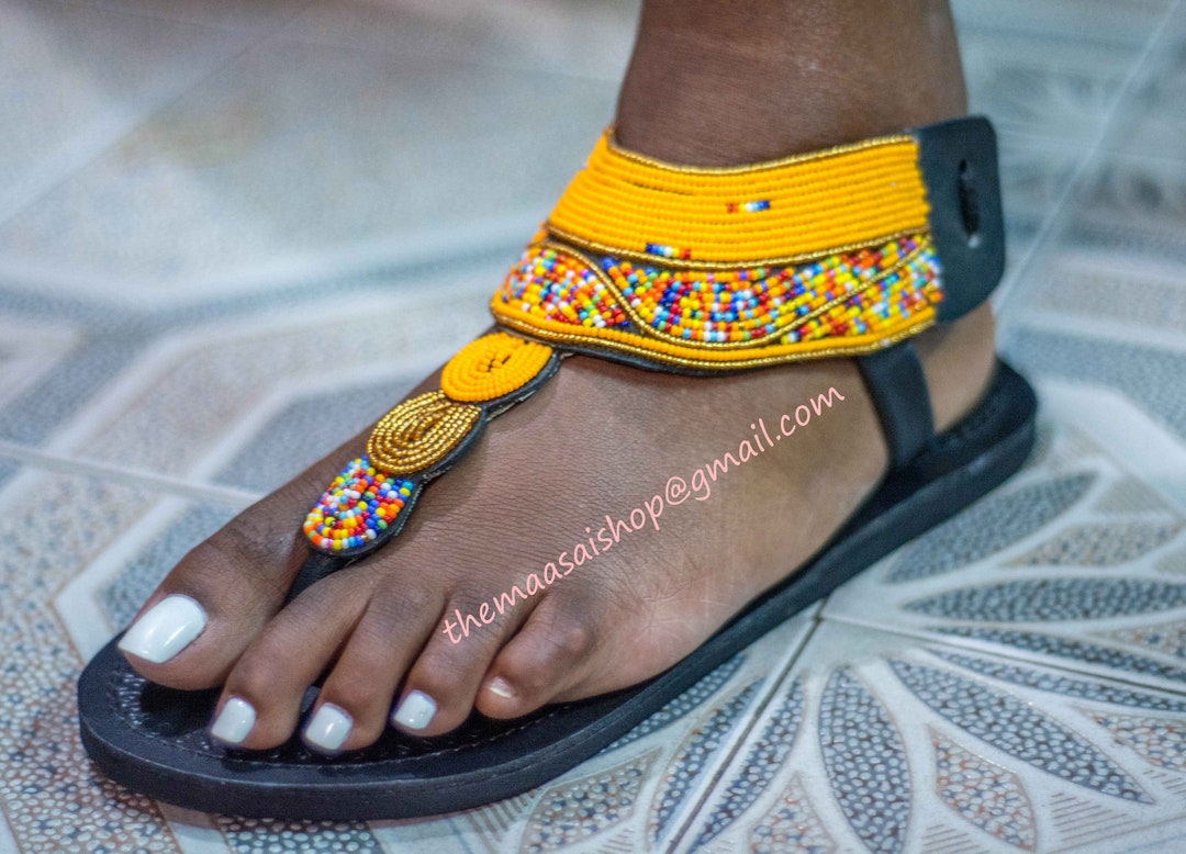 Handmade Leather Sandals/ African Slippers / Greek Sandals - Etsy