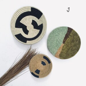 Set of 3 African Wall Baskets / Rwanda Baskets / Wall Baskets - Etsy