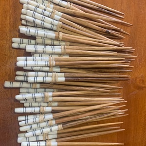 5 Chopstick Sets With Bone Finish / Olive Wood Chopsticks / 5 Pairs of ...