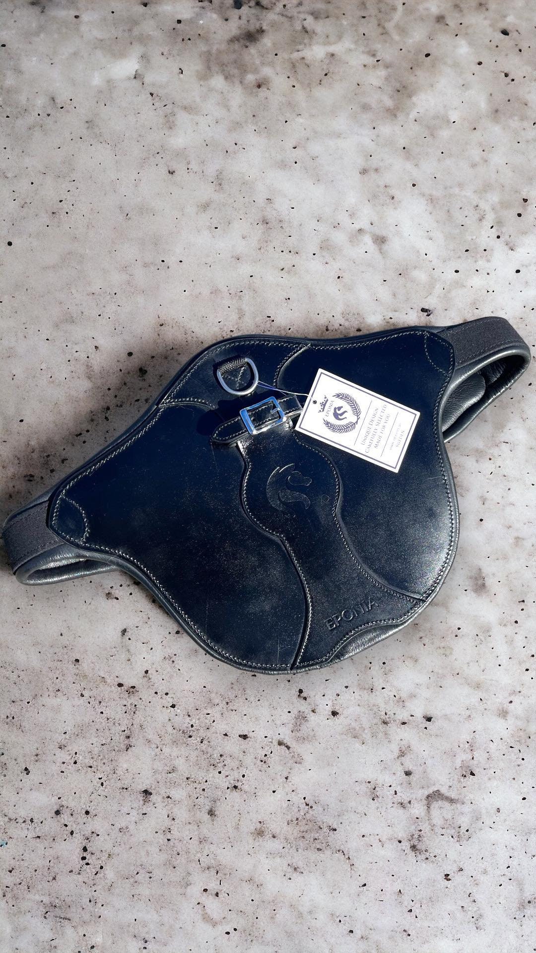 Black Stud Guard and Jumping Girth - Anatomically Designed - Etsy