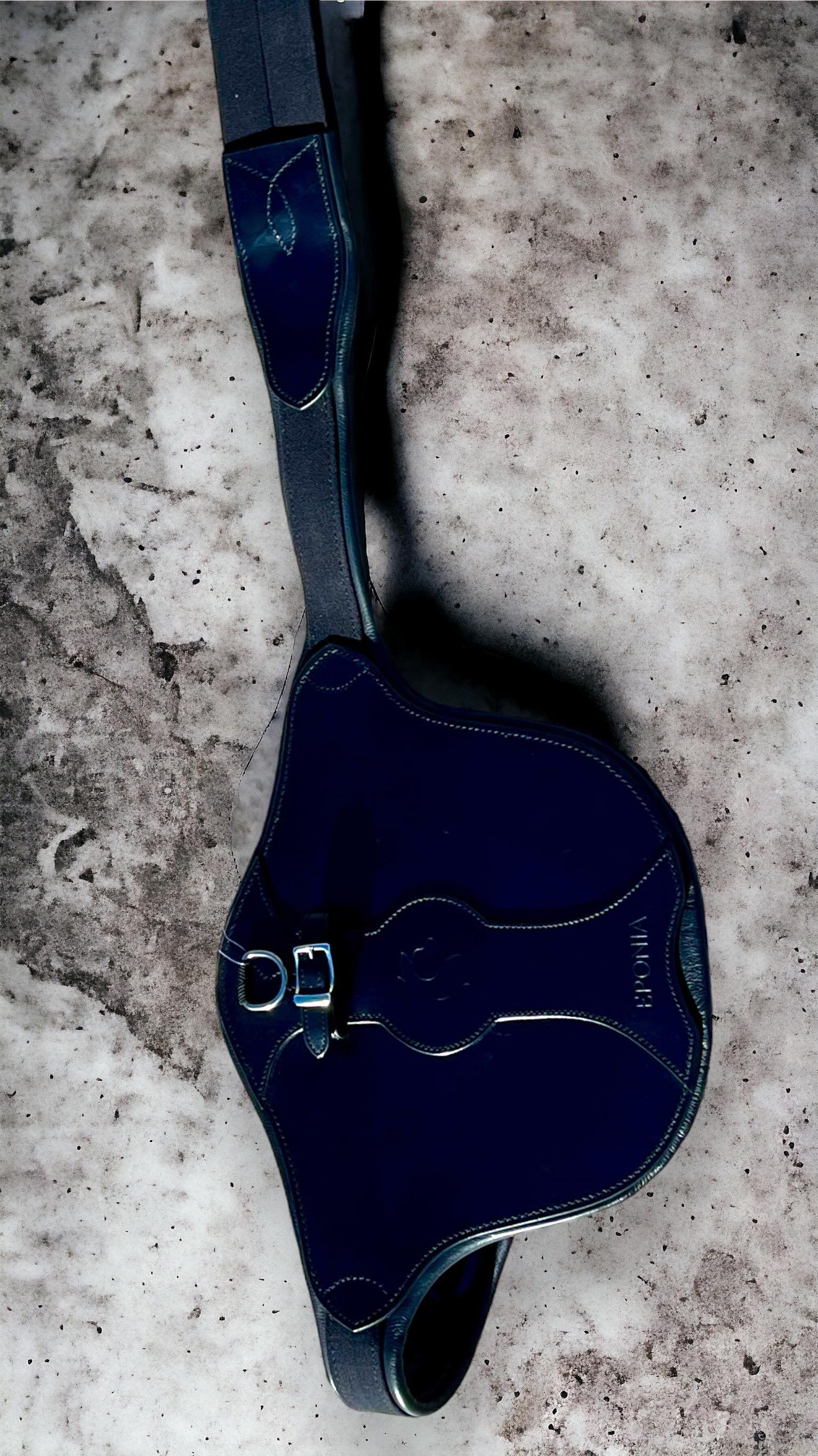 Black Stud Guard and Jumping Girth - Anatomically Designed - Etsy