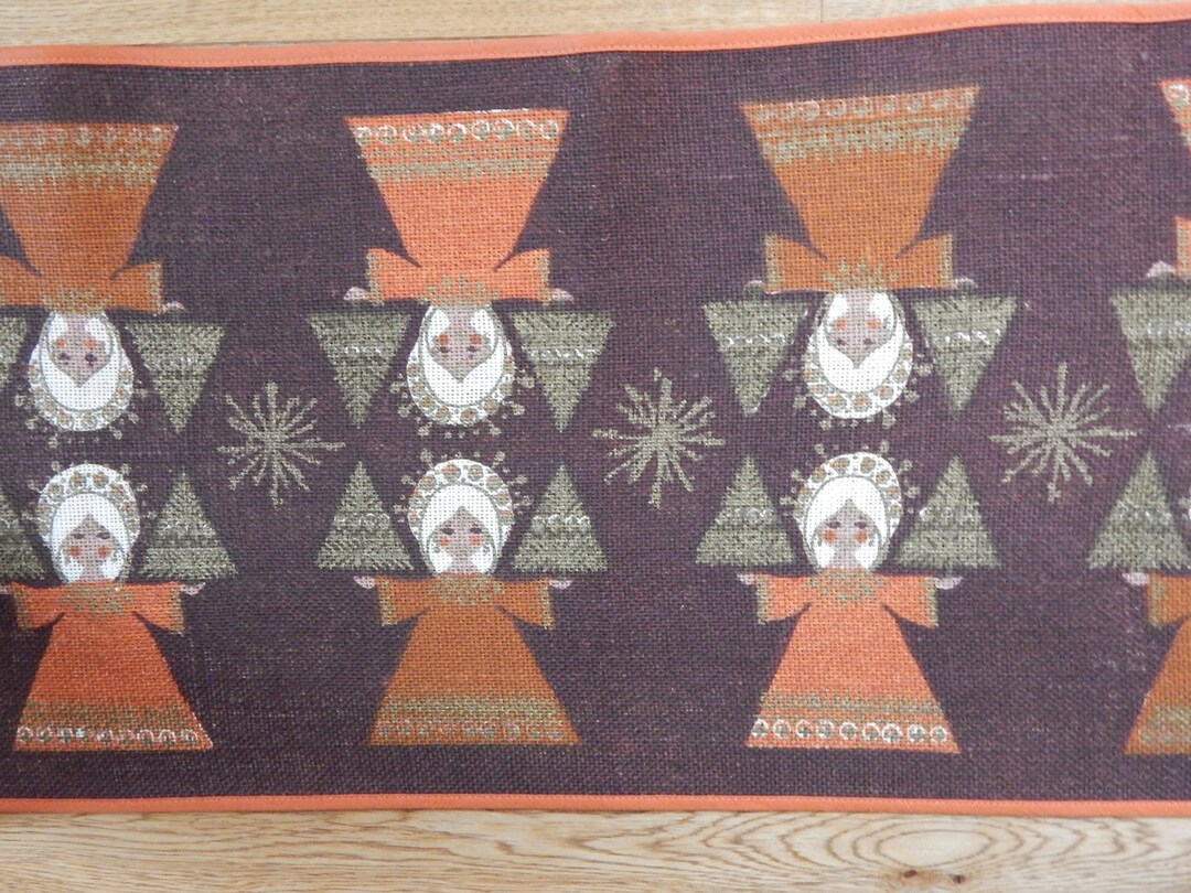Södahl Tablerunner Made in Denmark 1970 Vintage Linen Christmas Home ...