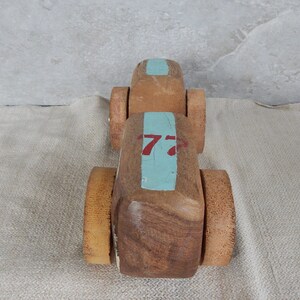Vintage Style Hand Made Wooden Push Car Toy Rustic Heavy Wood Car - Etsy