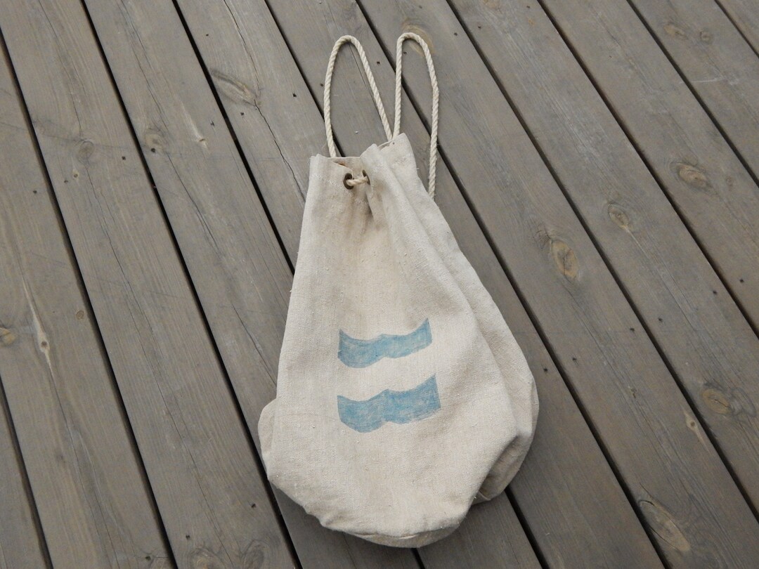 Finnish Vintage Cotton Tarp Backpack Vintage Canvas Tarp Back Pack Made ...