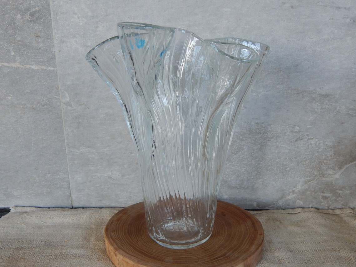 Merilasi Glass Flower Vase Finland Vintage Glass Home Decor - Etsy
