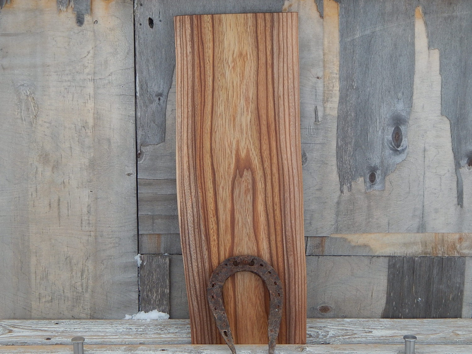 Wooden Serving Board Cutting Board Live Edge Elm Wood Board Rustic ...