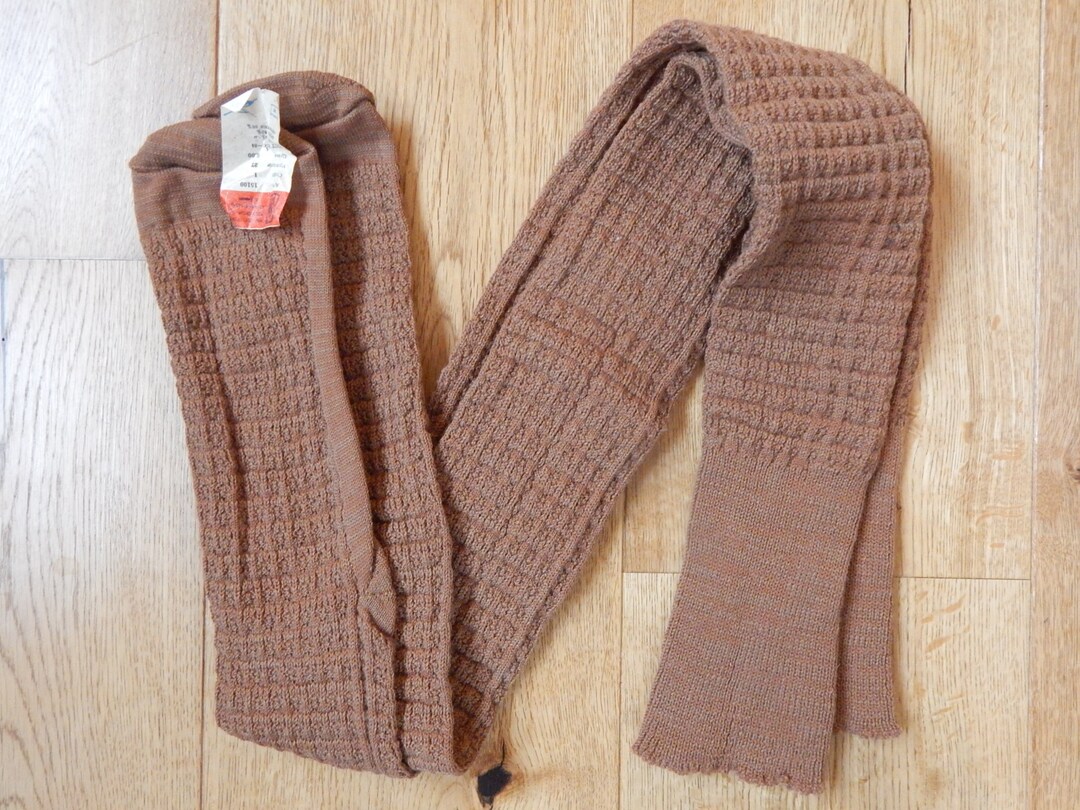 Vintage Stockings Vintage Brown Women Stockings Retro Wool Polyester ...