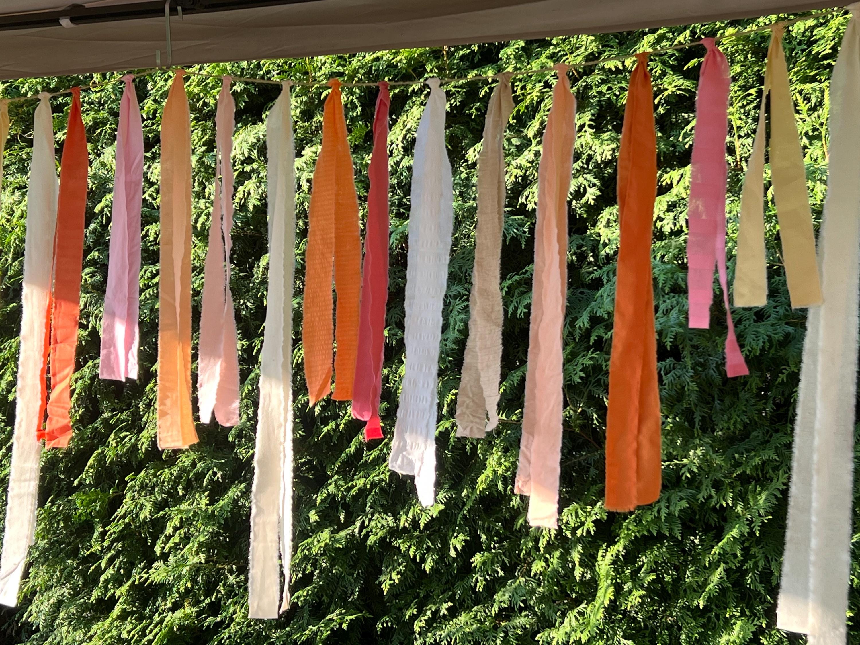 Party Decor/ Fiesta Tassel Bunting Multicoloured Wedding Garland/ Rag ...