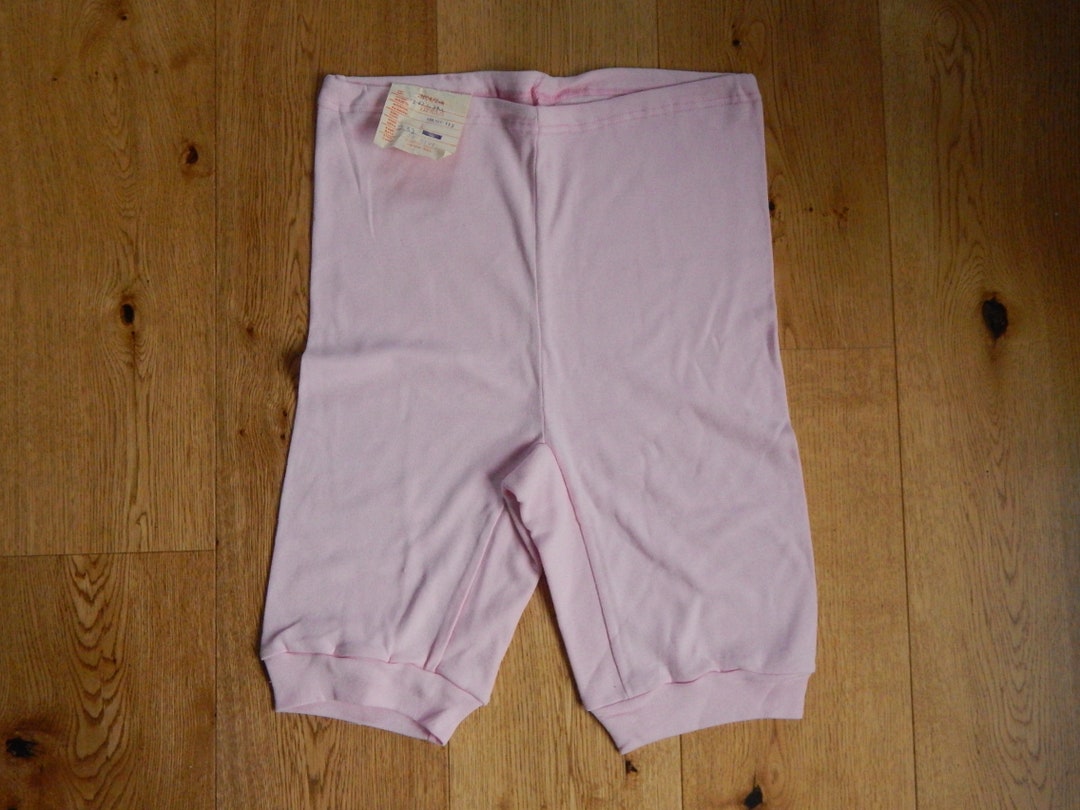 Vintage Unterwäsche Damen Unbenutzt Pink Cotton Knickerbocker mit ...